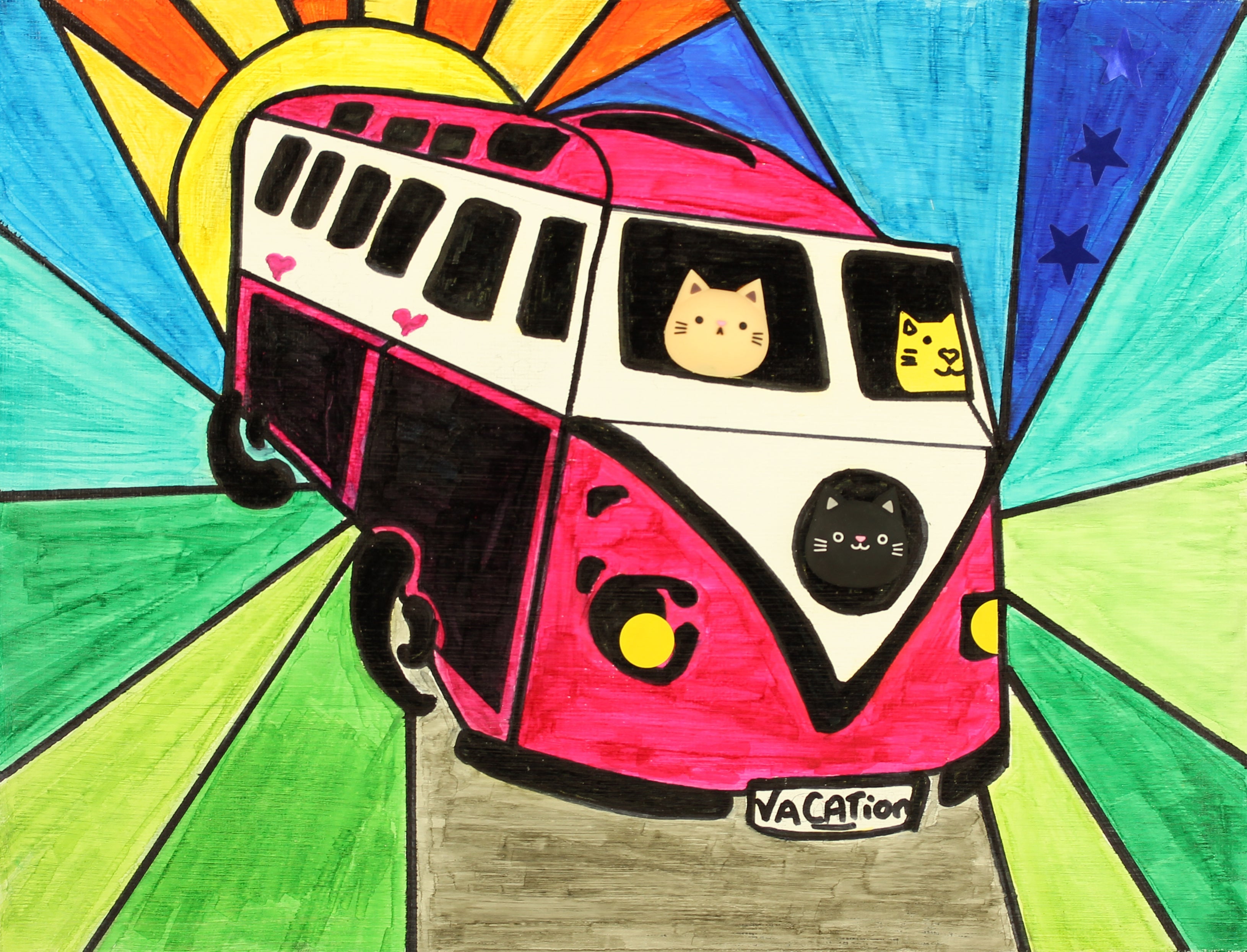 146 - Anna Morris - VA-CAT-ION – Sarah Graham Art