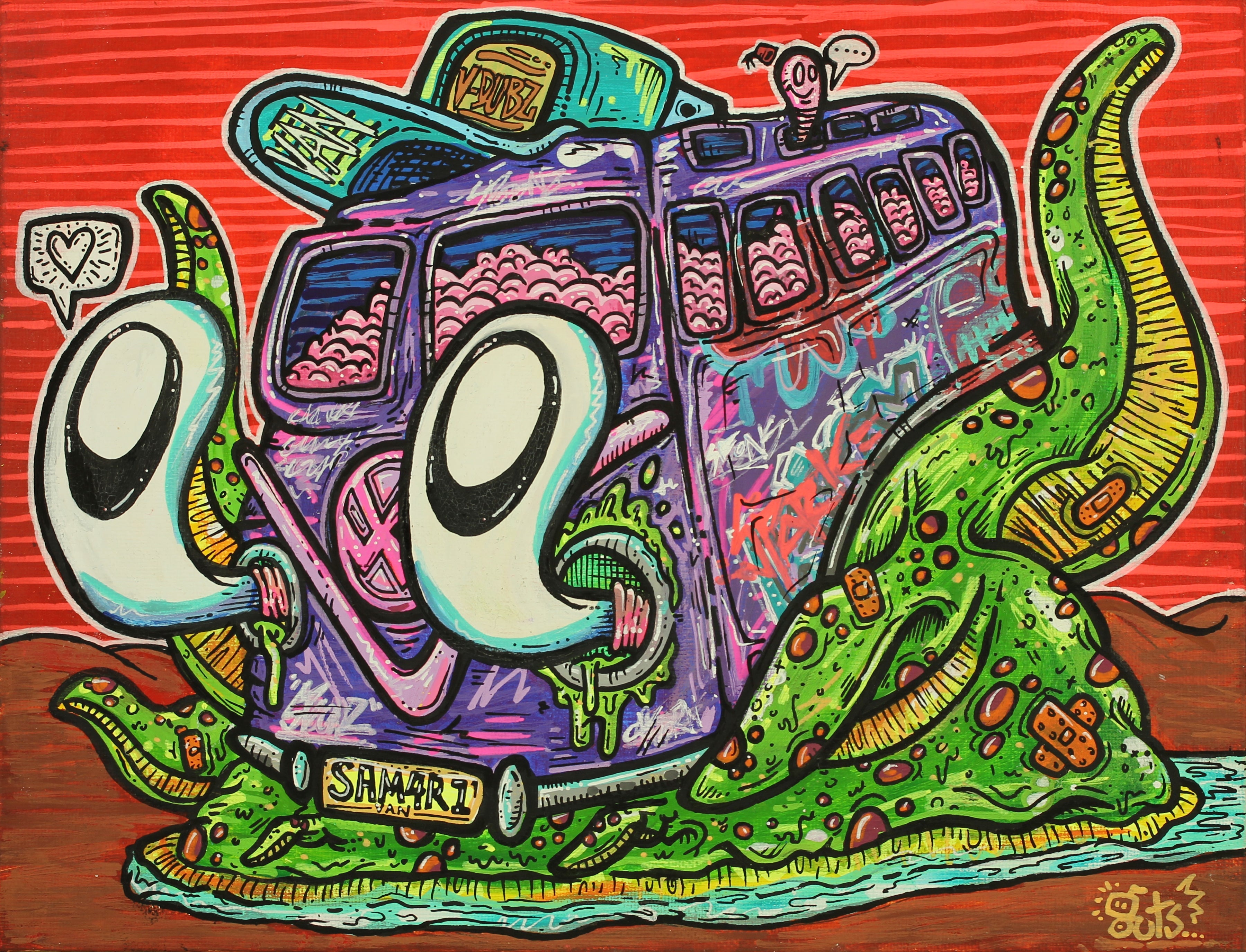 027 - Guts - HERMIT BLOB – Sarah Graham Art