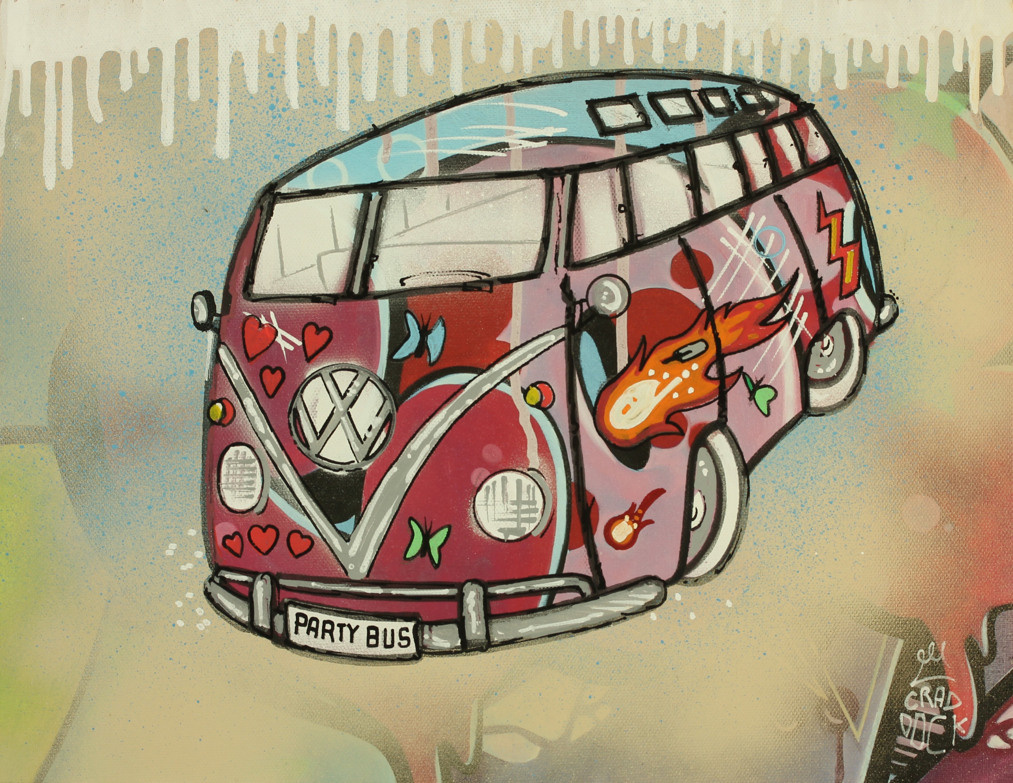 155 - Jody Craddock - PARTY BUS – Sarah Graham Art